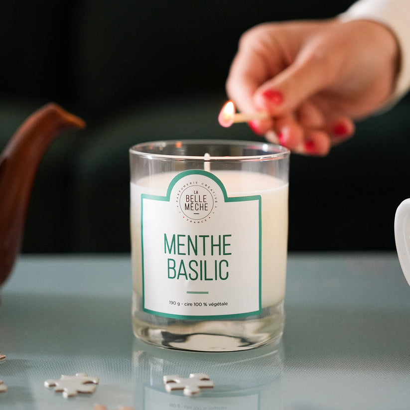 Bougie Menthe Basilic – Mieux Que Des Fleurs