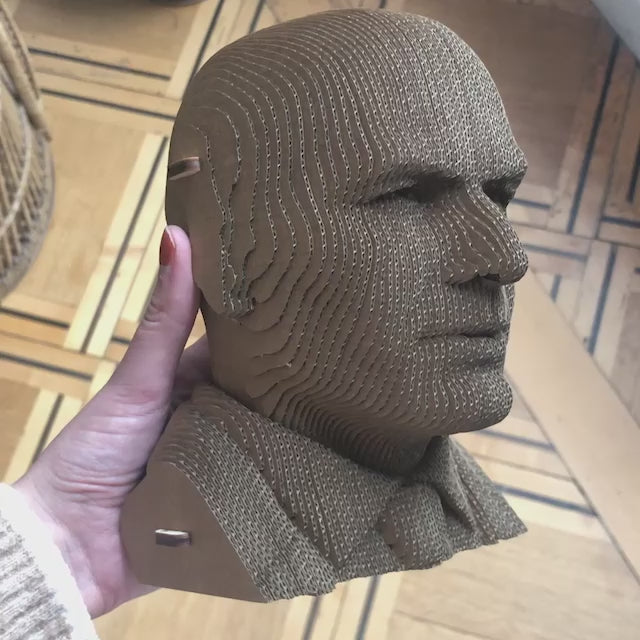 Sculpture en carton DIY - Zidane – Mieux Que Des Fleurs